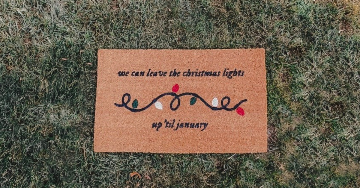 Taylor Swift Christmas Doormat - Amy Makes That